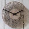 Contemporary small CELL CLOCK (20cm) – real wood veneer – Denvers Designs